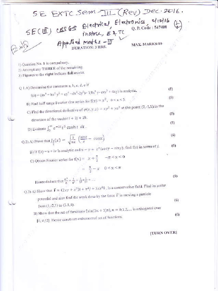 Se Extc Sem Iii Dec 2016 | PDF