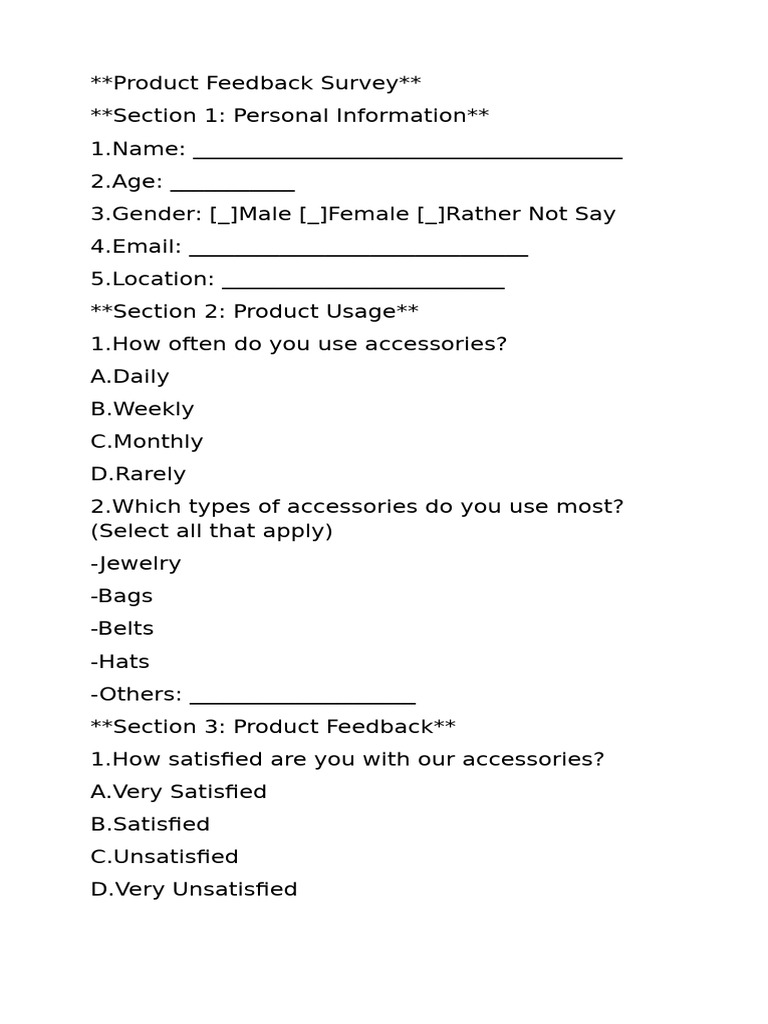 Sample Survey... | PDF