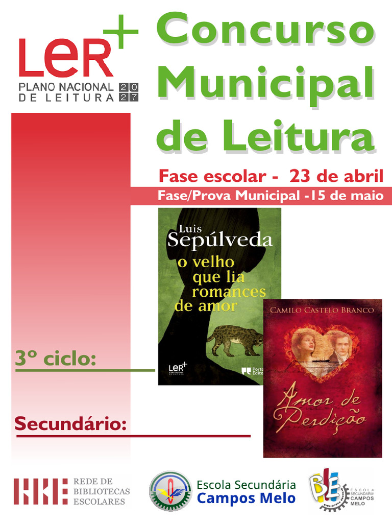 Cartaz Concurso Municipal de Leitura | PDF