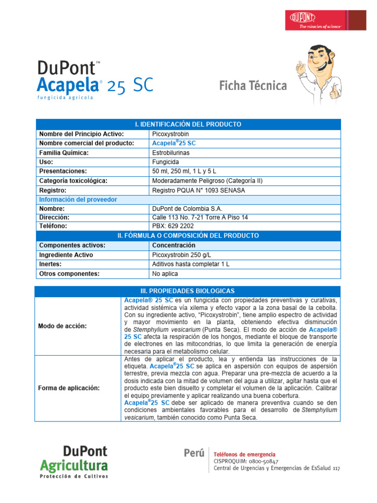 FT. Acapela 25 SC | PDF | Agua