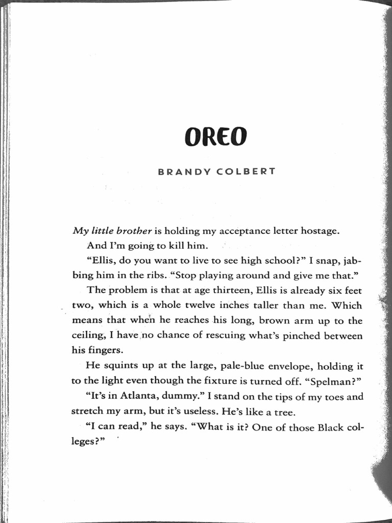 Oreo -- Brandy Colbert | PDF