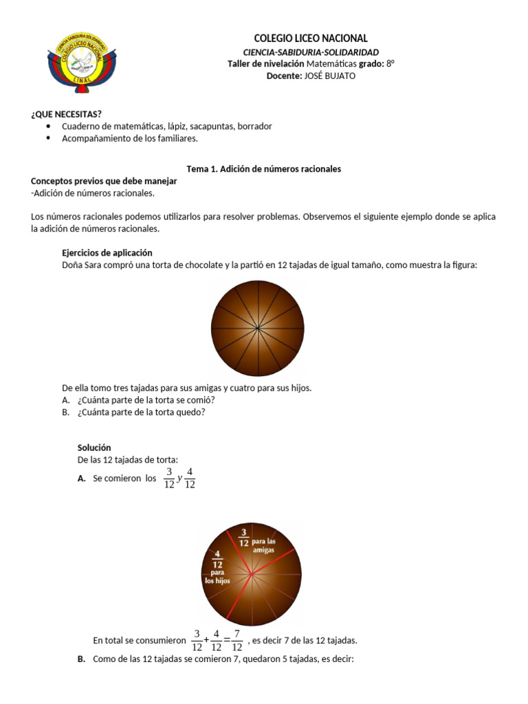 OCTAVO | PDF | División (Matemáticas) | Número racional