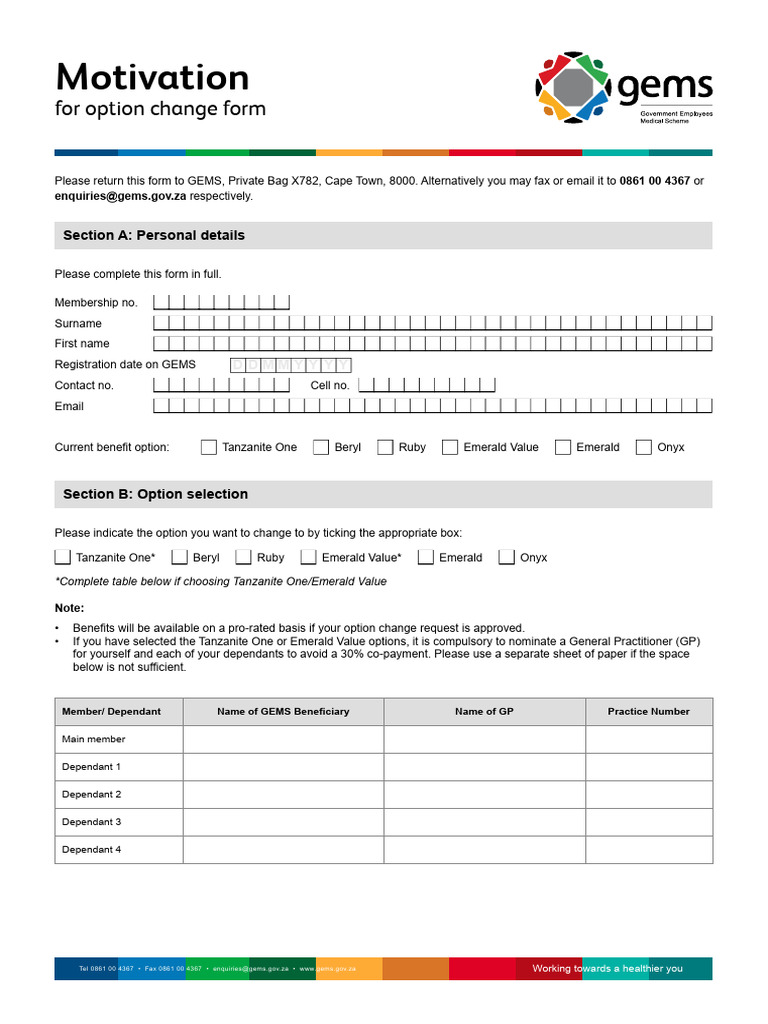 GEMS Option Change Form 2023 | PDF | Gemstone