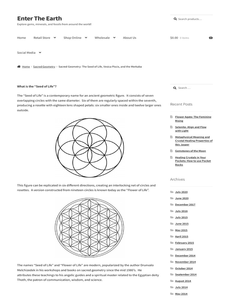 Sacred Geometry_ The Seed of Life, Vesica Piscis, and the Merkab | PDF