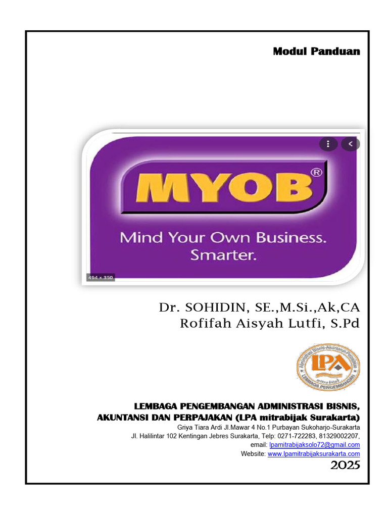 2. Modul Bedah Kasus Myob - Paket 4 2025 | PDF
