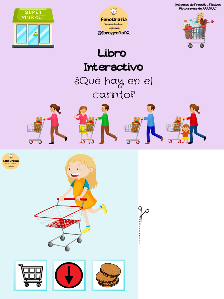 Libro Interactivo: ¿Qué hay en el carrito? | PDF