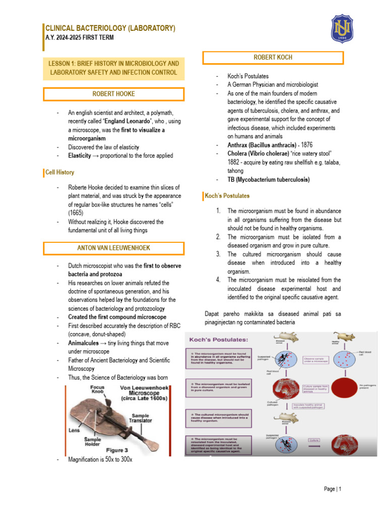 Clinical Bacteriology Lab Transes 1 3 | PDF | Sterilization ...