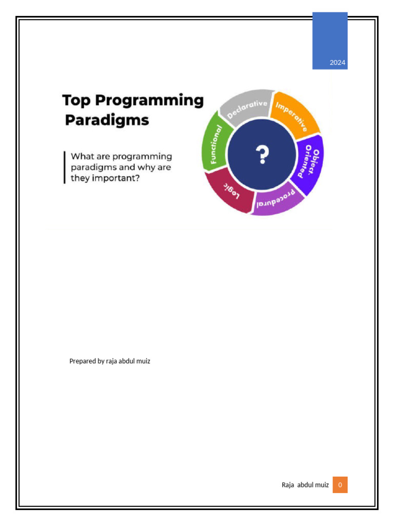 Implement and Explain Four Programming Paradigms To Solve An Array Function | PDF | Programming ...