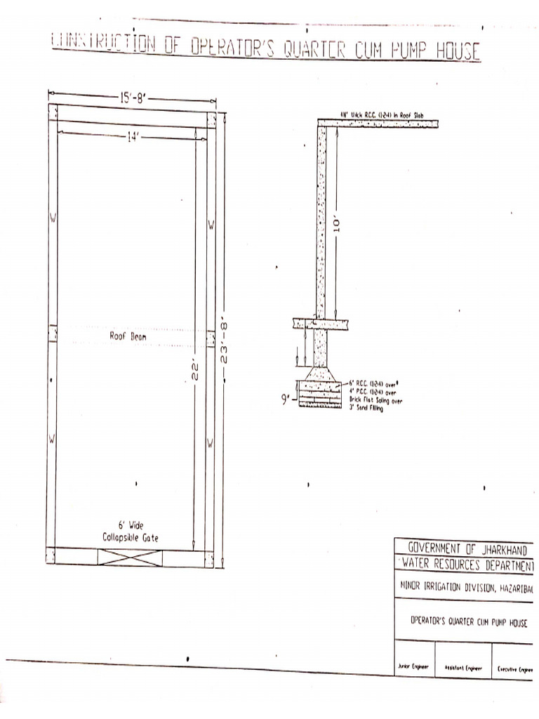 PUMP HOUSE Drawing | PDF