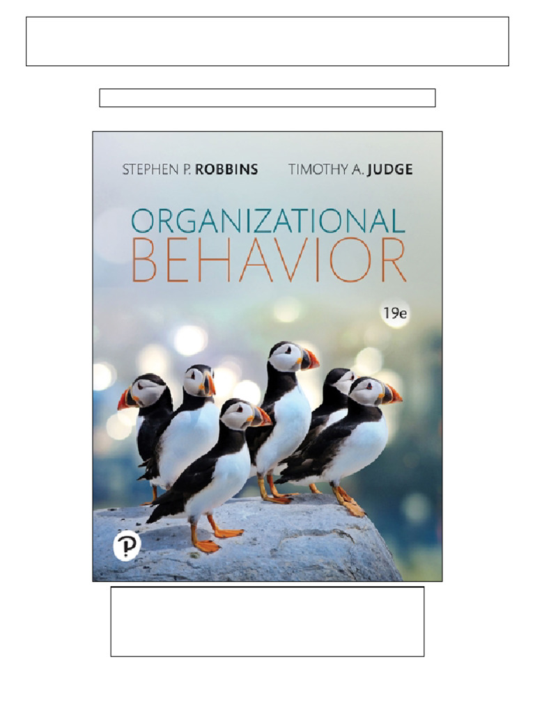 Test Bank For Organizational Behavior 19th Edition by Robbins | PDF ...