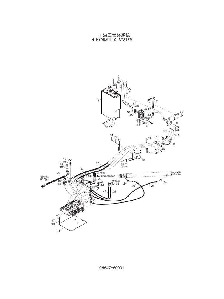 H - QH647-60001 - Hydraulic System | PDF | Gas Technologies ...