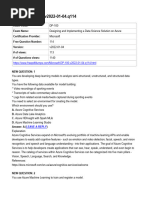 DP-100 Exam Study Guide: Azure Data Science | PDF | Machine Learning ...