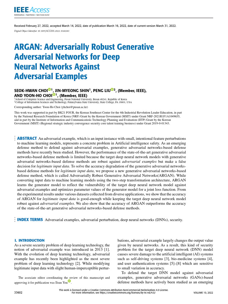 ARGAN Adversarially Robust Generative Adversarial Networks For Deep Neural Networks Against ...