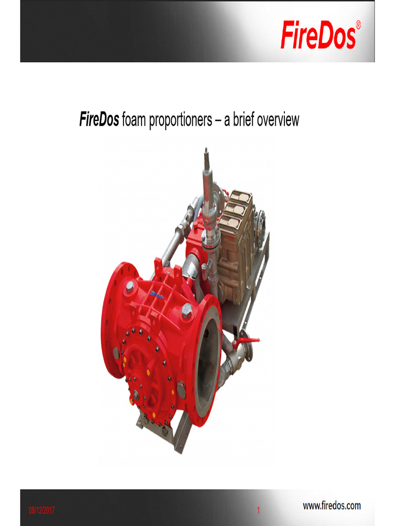 FireDos Presentation Foam Proportioners in Stationary Systems - PPT ...