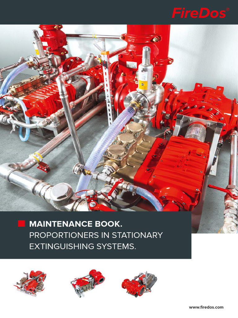 Maintenance Book FireDos Stationary | PDF | Pump | Valve
