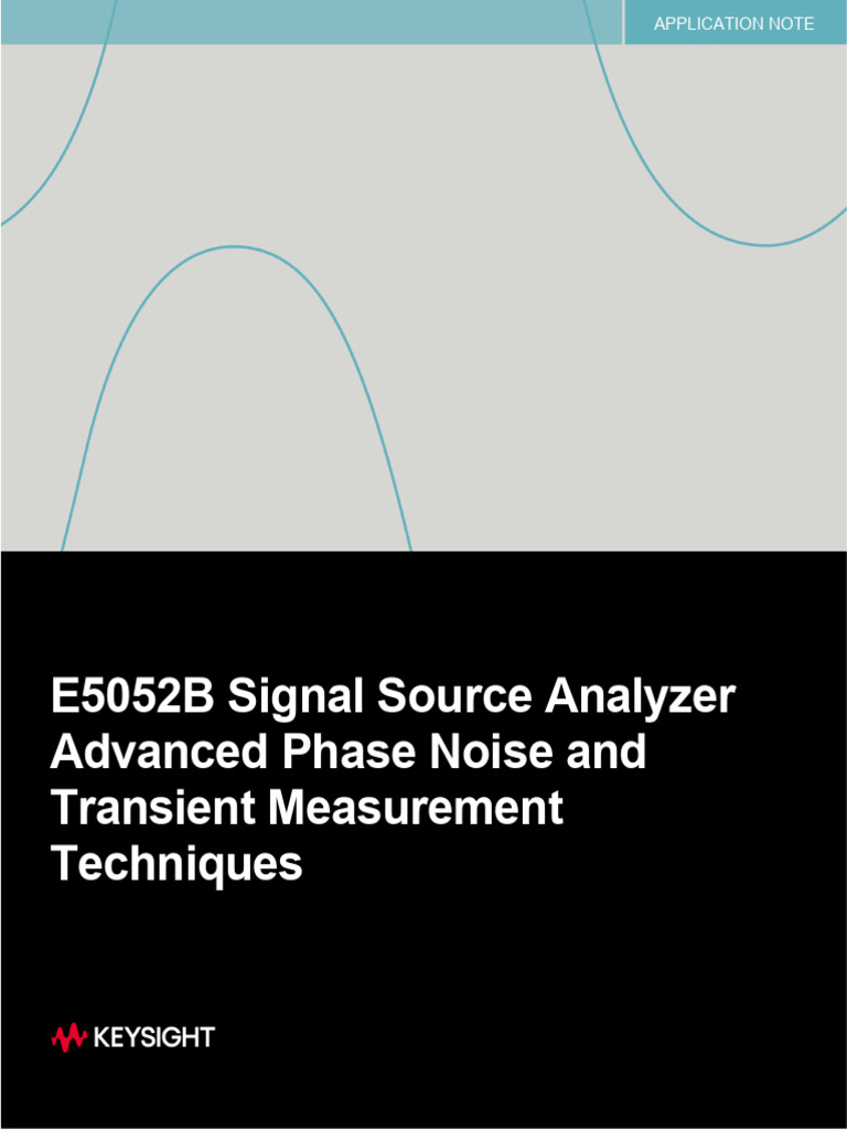 E5052B Analyzer: Advanced Techniques | PDF | Electronics ...