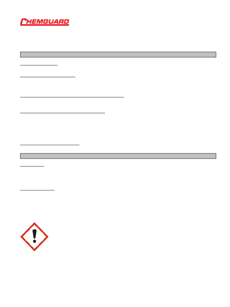 CHEMGUARD 3x3 AR-AFFF LV (C334-LV) MTR AGHS EN | PDF | Safety | Chemistry