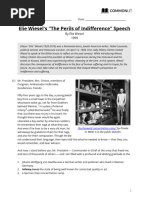 The Perils of Indifference | PDF | Anger