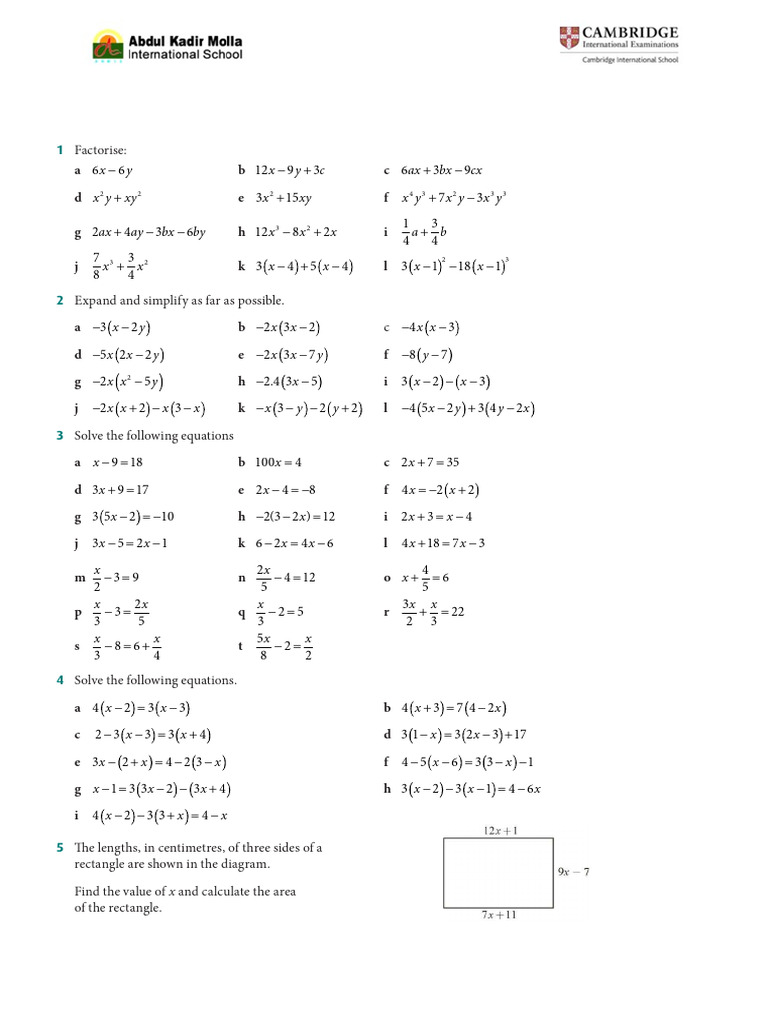 Transforming Formulas Worksheet | PDF | Equations | Mathematics