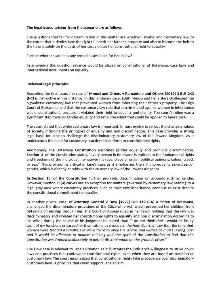 Law Assignment Draft | PDF | Government | Rights