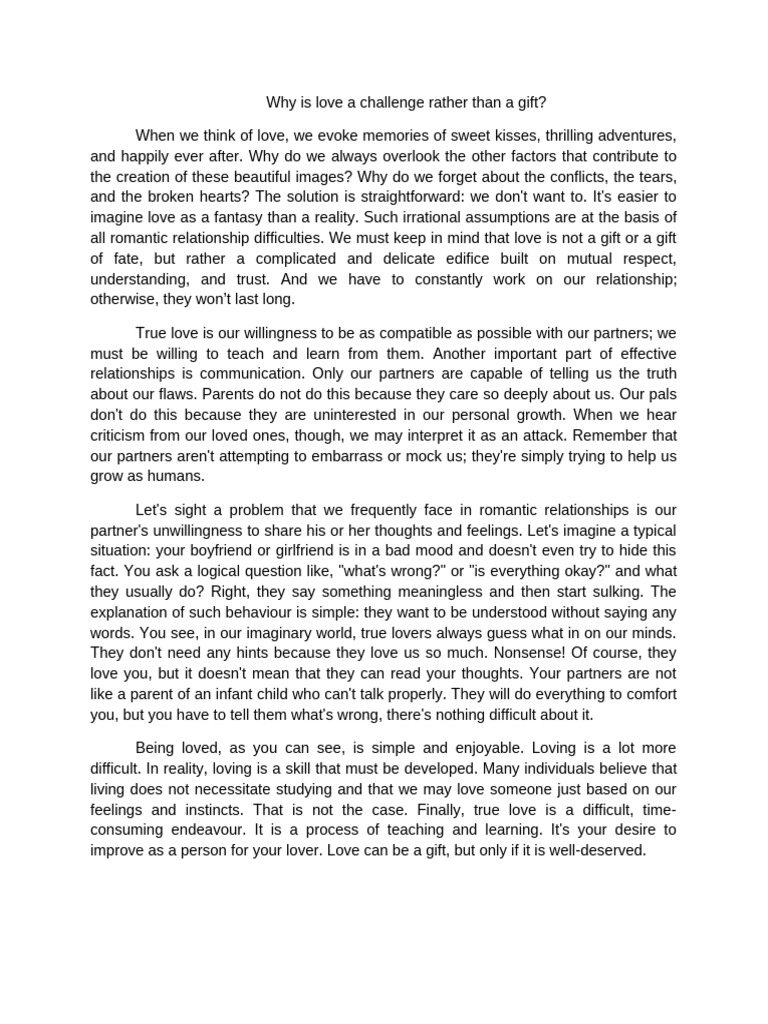 Persuasive Speech About Love | PDF | Love | Thought