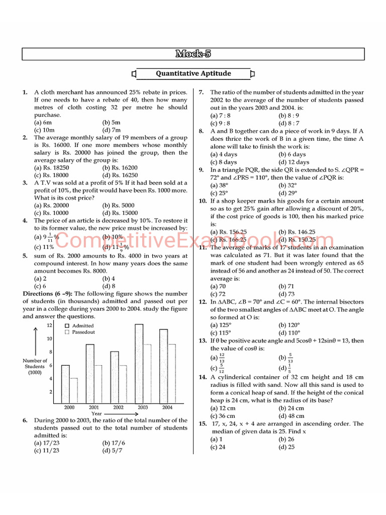 RRB NTPC mock-test 5 competitiveexambook.com (1) | PDF