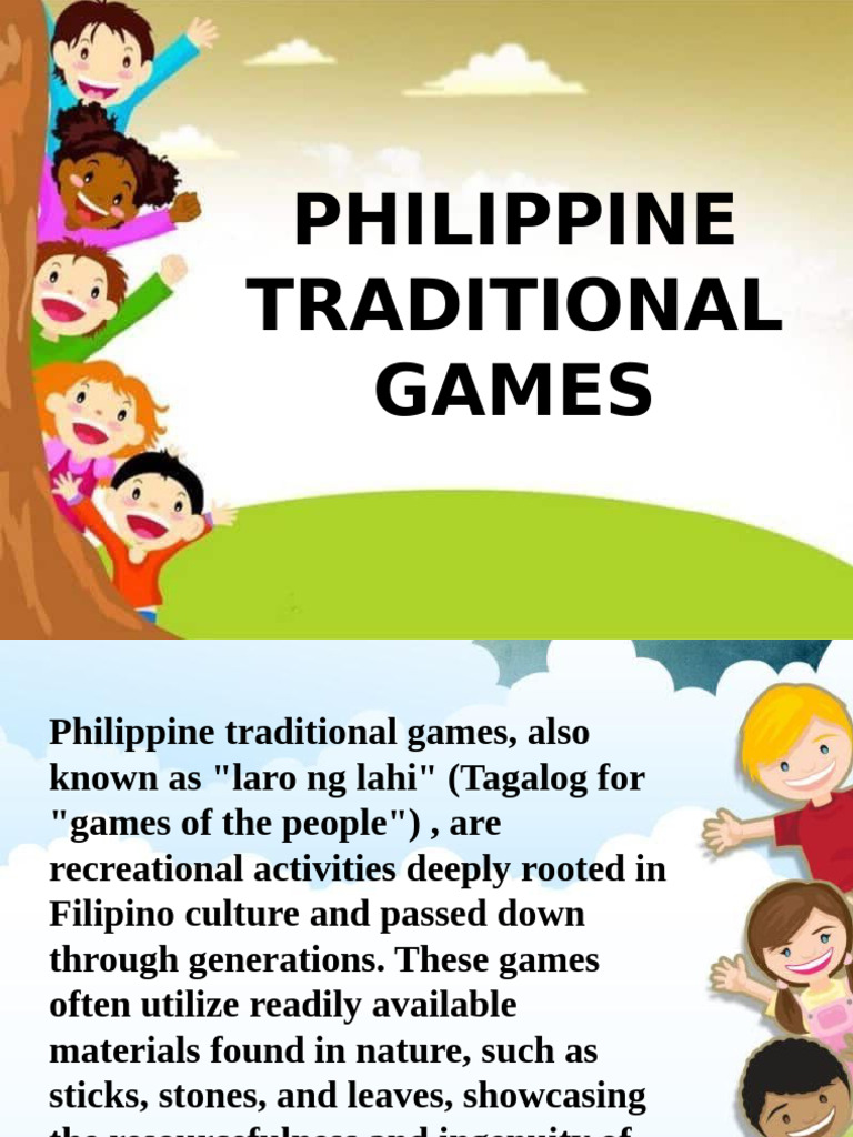 Philippine Traditional Games Overview | PDF | Philippines | Community