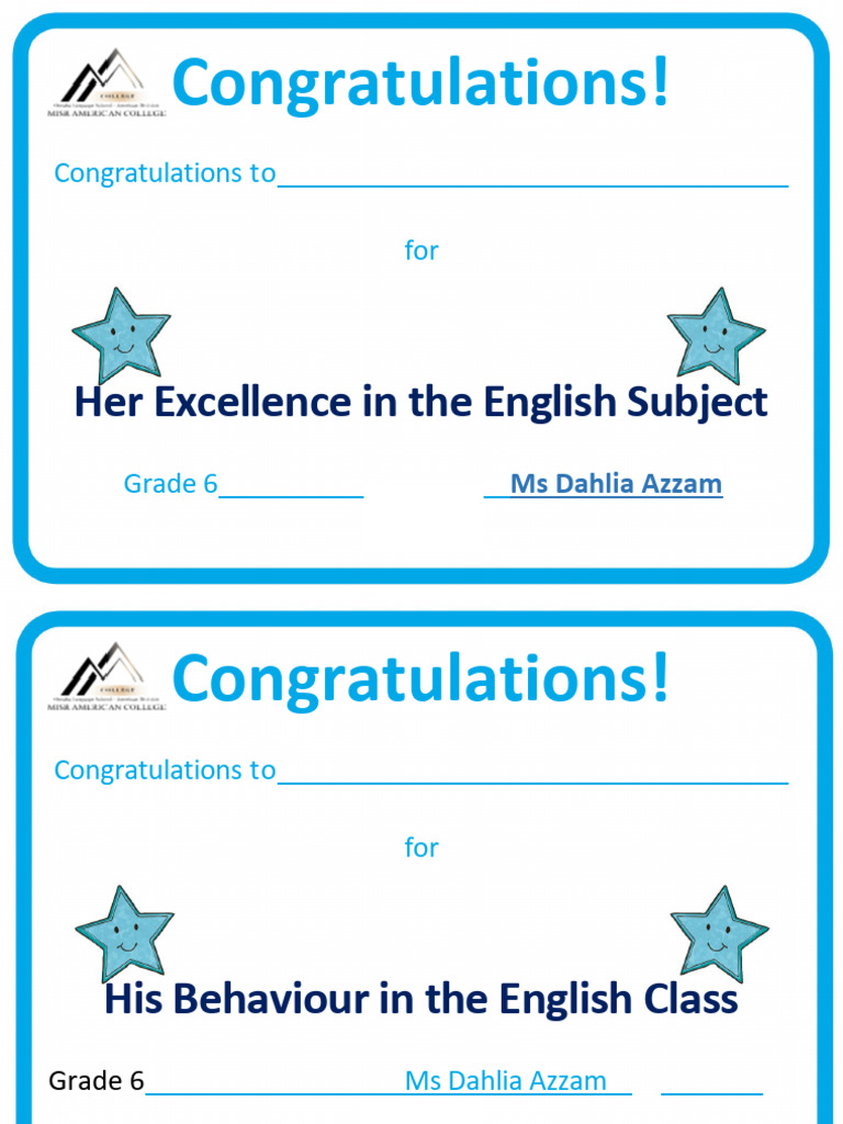 Home Education Editable Certificates - Ver - 1 Behaviour | PDF