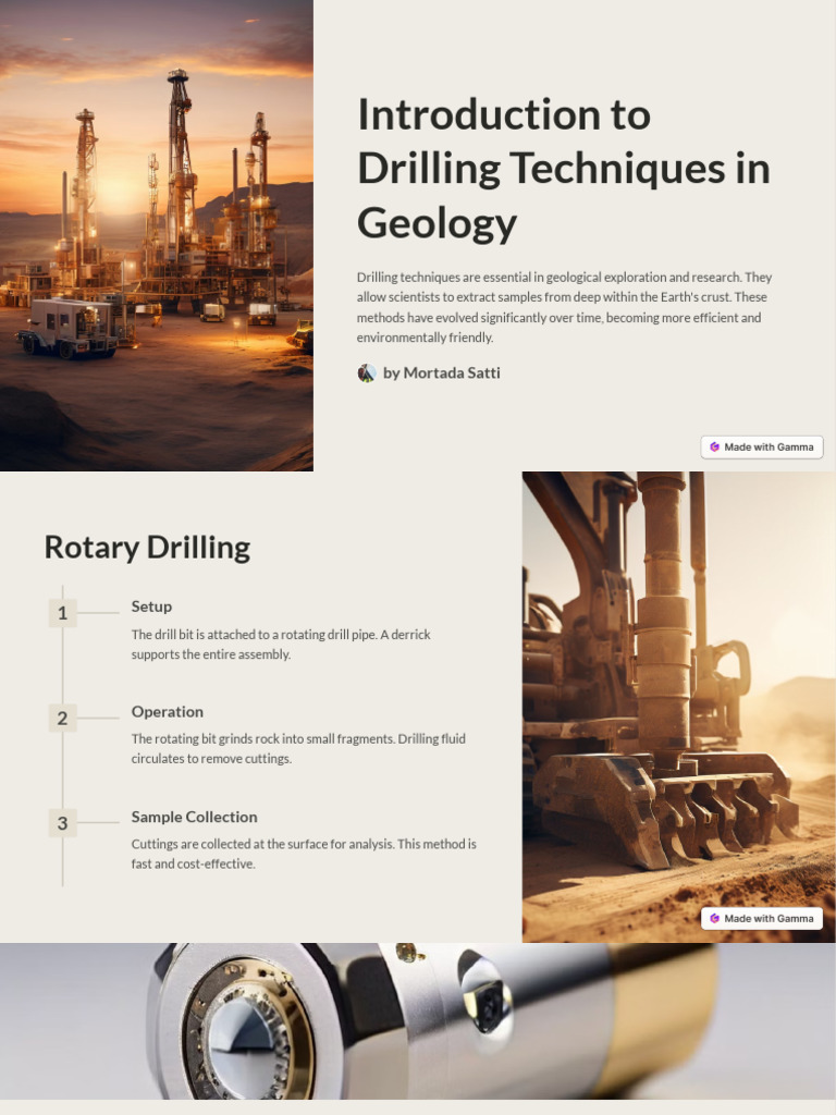 Drilling Techniques 1724514406 | PDF | Drilling Rig | Earth Sciences