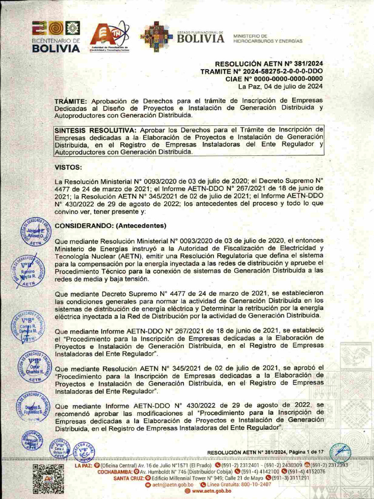 AETN R 0381-27-24 A Derechos de Empresas Que Hacen Proyectos | PDF