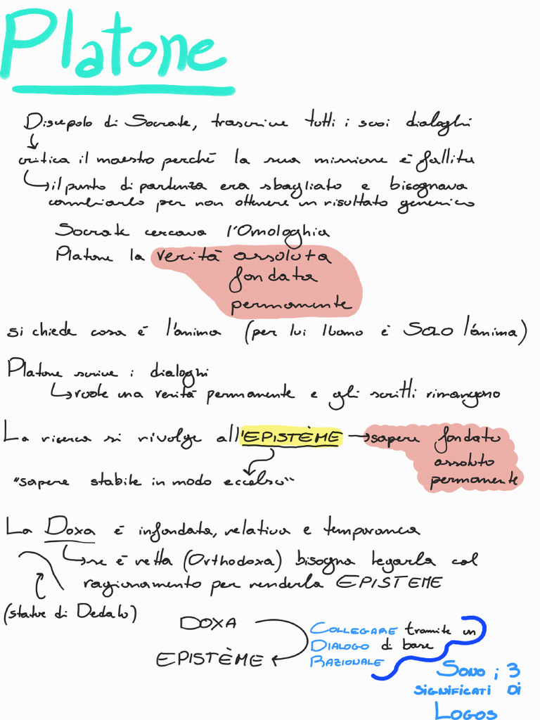 Platone riassunti _250204_233814 | PDF