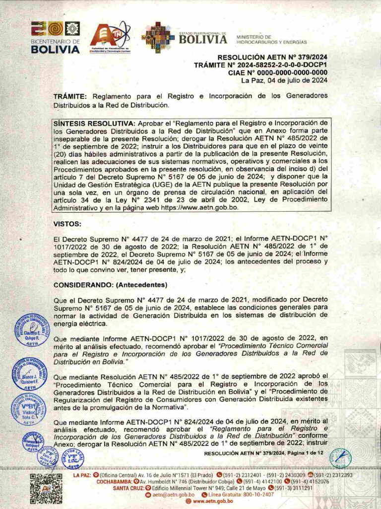 AETN R 0379-27-24 A Registro e Incorporación de GD A La Red | PDF