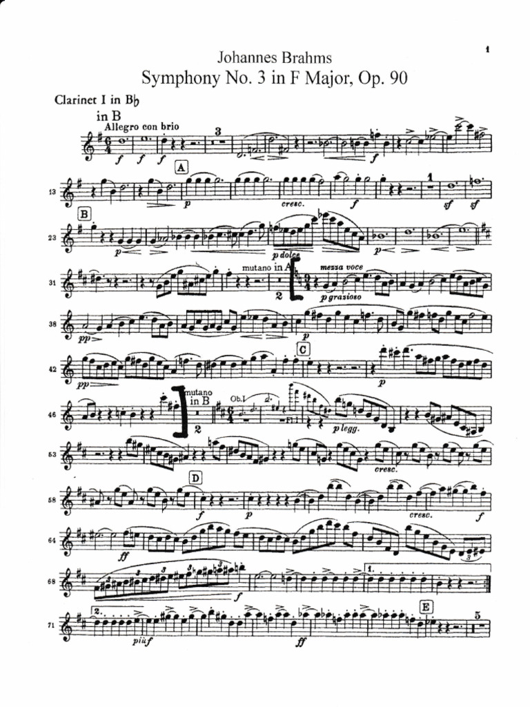 Clarinet Audition | PDF | Symphony | Compositions For Symphony Orchestra