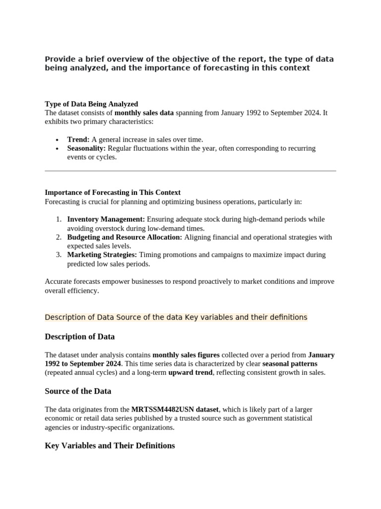 analy_ | PDF | Autoregressive Integrated Moving Average | Forecasting