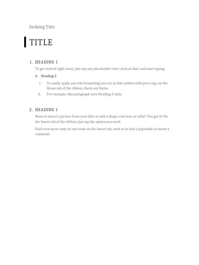 Document Formatting Guide | PDF