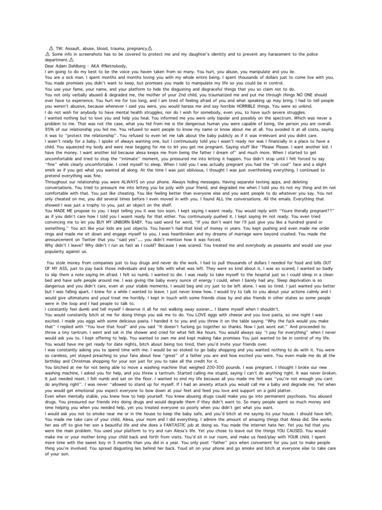 Dear Adam-The Truth About You | PDF