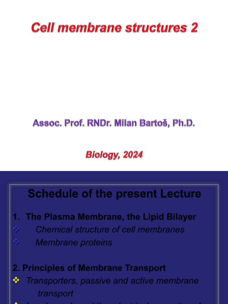 03-Membrane Structures - Part 2 | PDF | Cell Membrane | Ion Channel