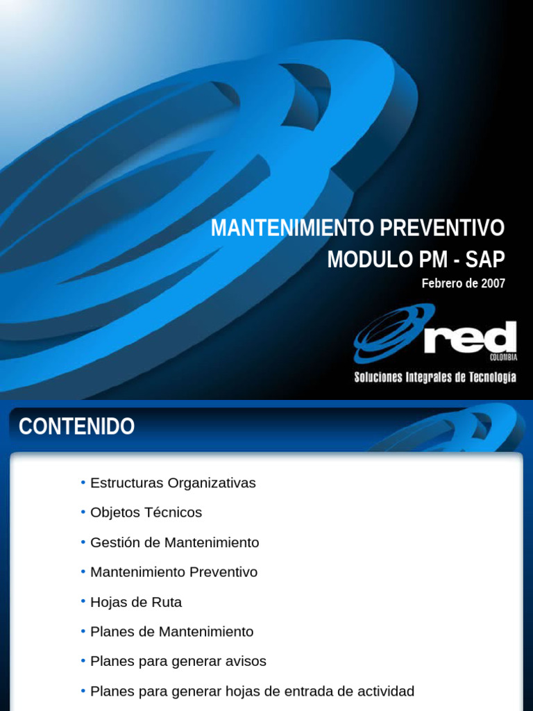 Mantenimiento Preventivo en PM - SAP | PDF | Informática | Ciencias de la Computación