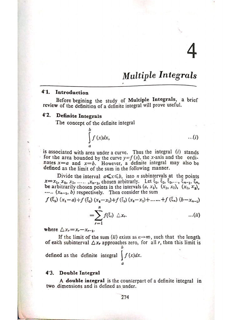 Multiple Integrals | PDF