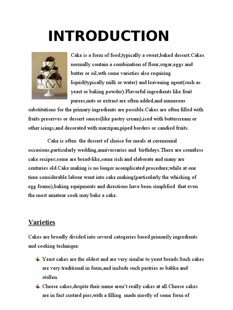 Add Maths Project Work | PDF | Cakes | Desserts