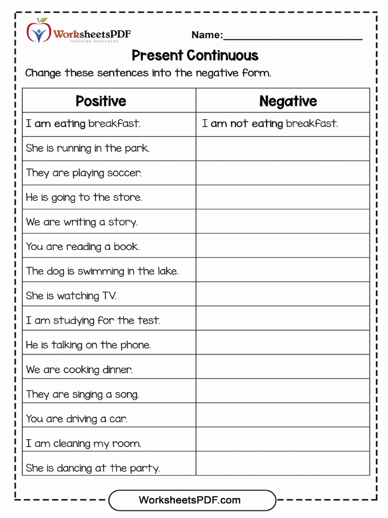 Present-Continuous-Negative-Form 20240624133632 Strong Compression | PDF
