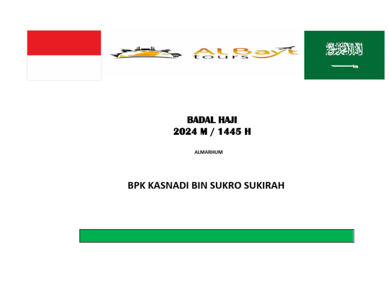 Badal Haji Oleh Mutiah | PDF