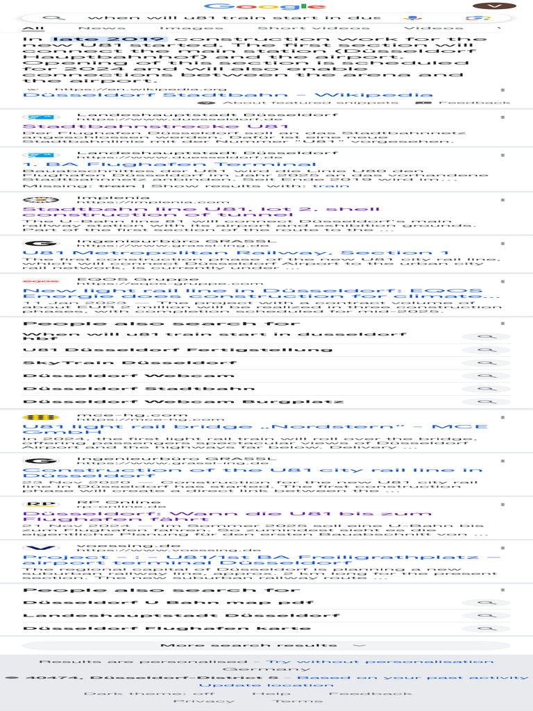 When Will U81 Train Start in Dusseldorf - Google Search 2 | PDF | Electric Rail Transport | Rail ...