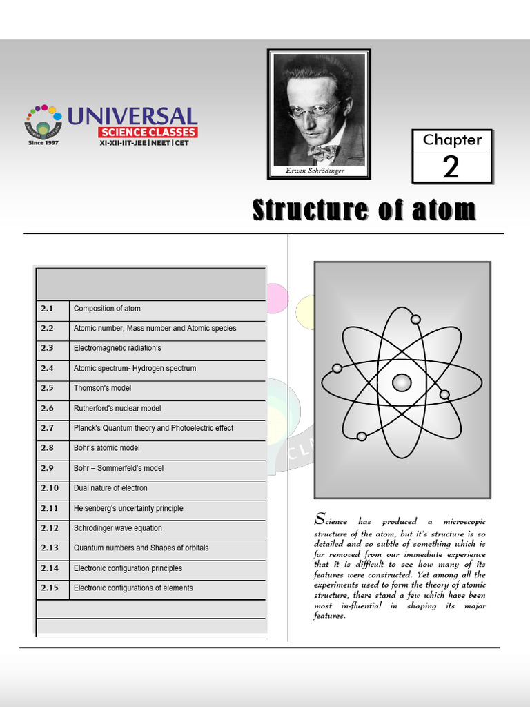 ATOMIC CORRECTED For Mains | PDF | Atoms | Electron