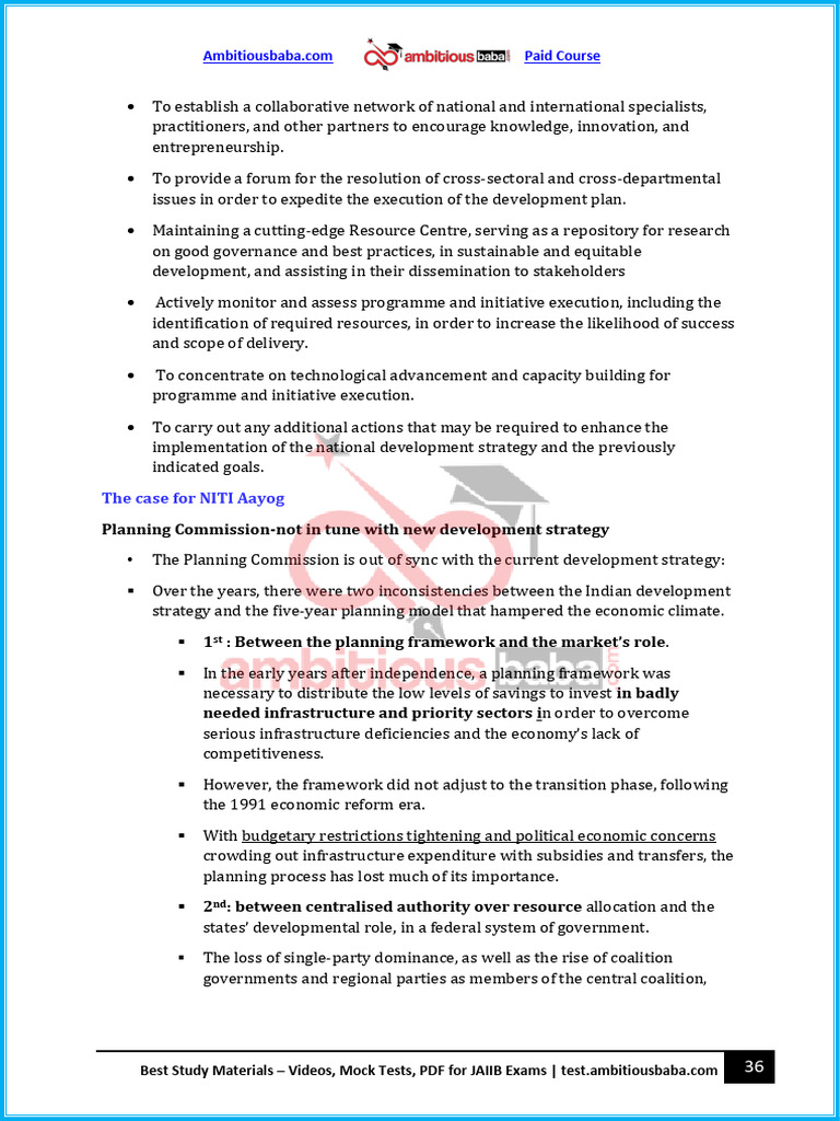 JAIIB Capsule PDF Paper 1 IEIFS New Syllabus Ambitious Baba 36 | PDF ...