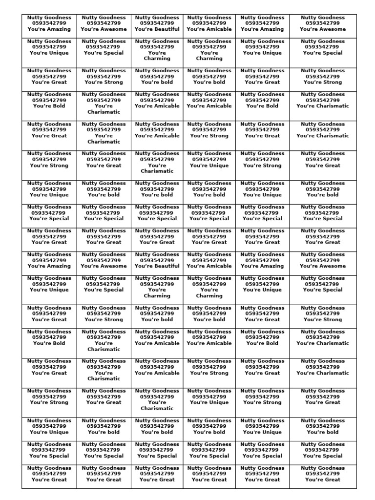 Nutty Goodness T | PDF