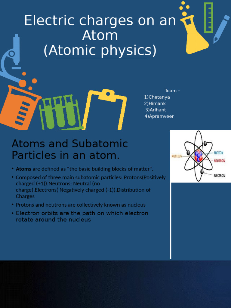 Electric Charges On An Atom (Final) | PDF