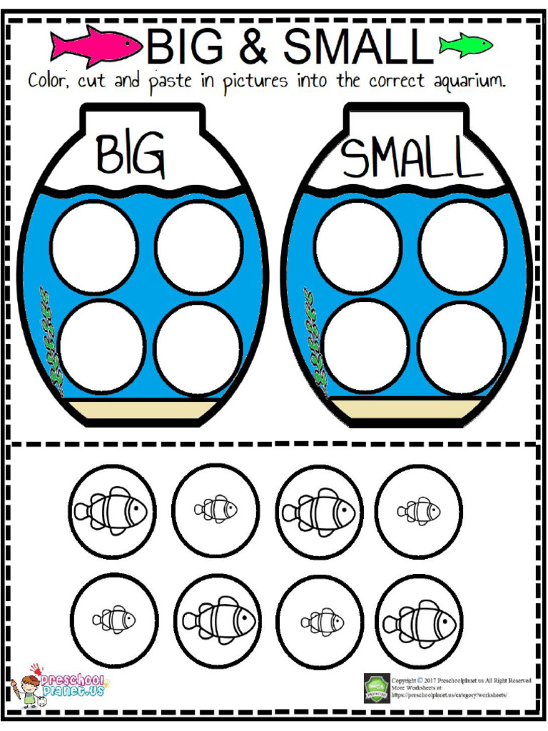 Printable Big or Small Worksheet | PDF