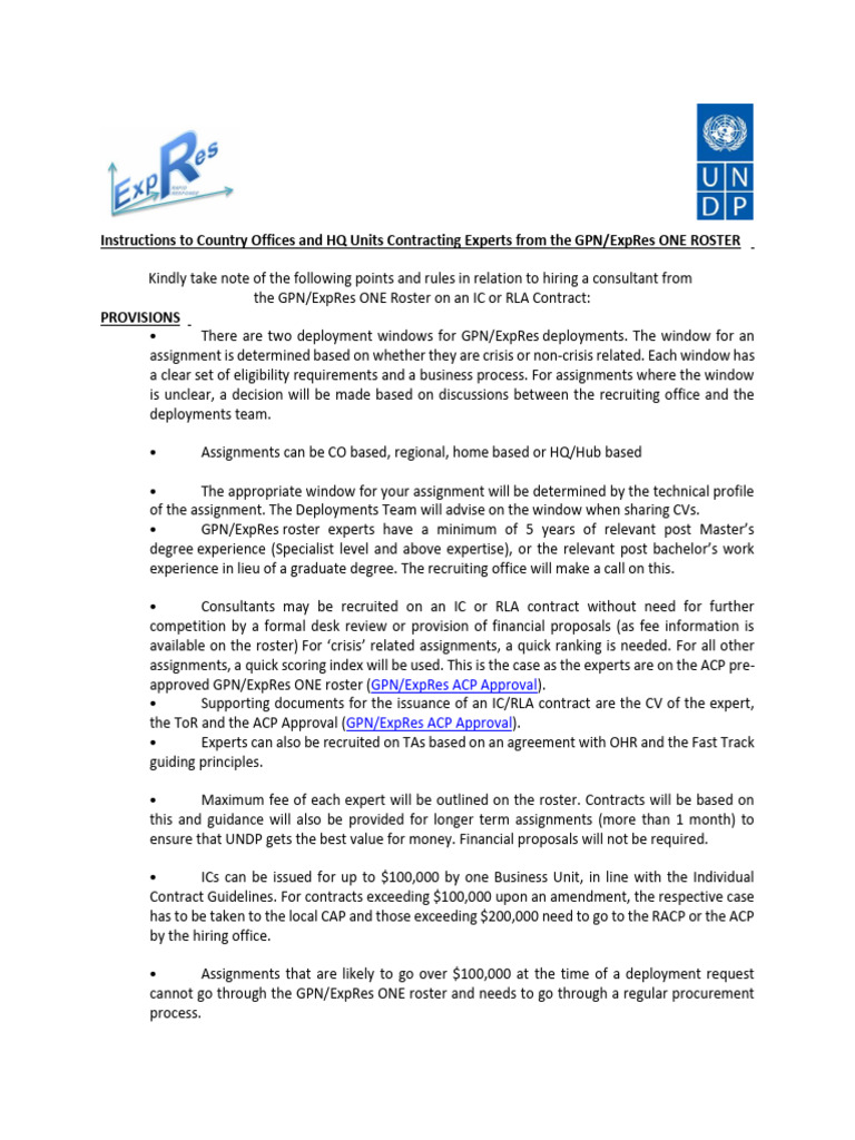 GuidancE OF ROSTER | PDF