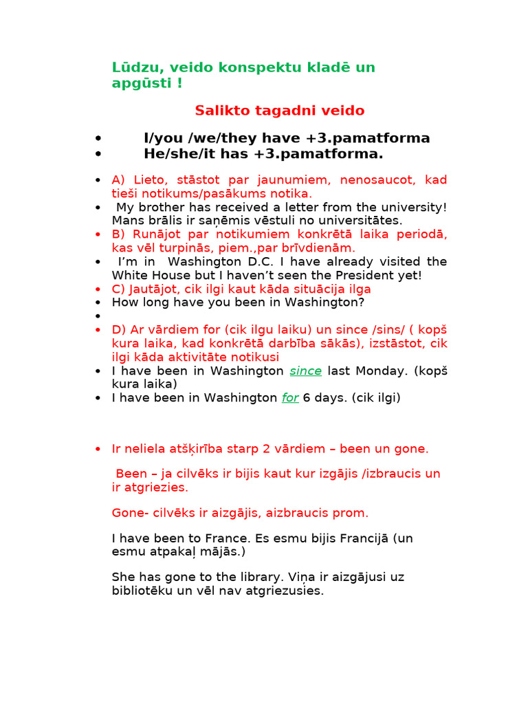 Present Perfect (1) | PDF